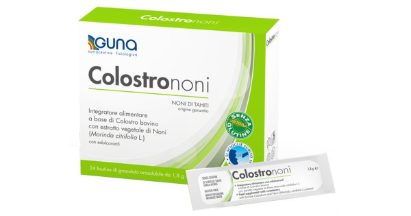 Colostro Noni integratore per il benessere intestinale 24 bustine